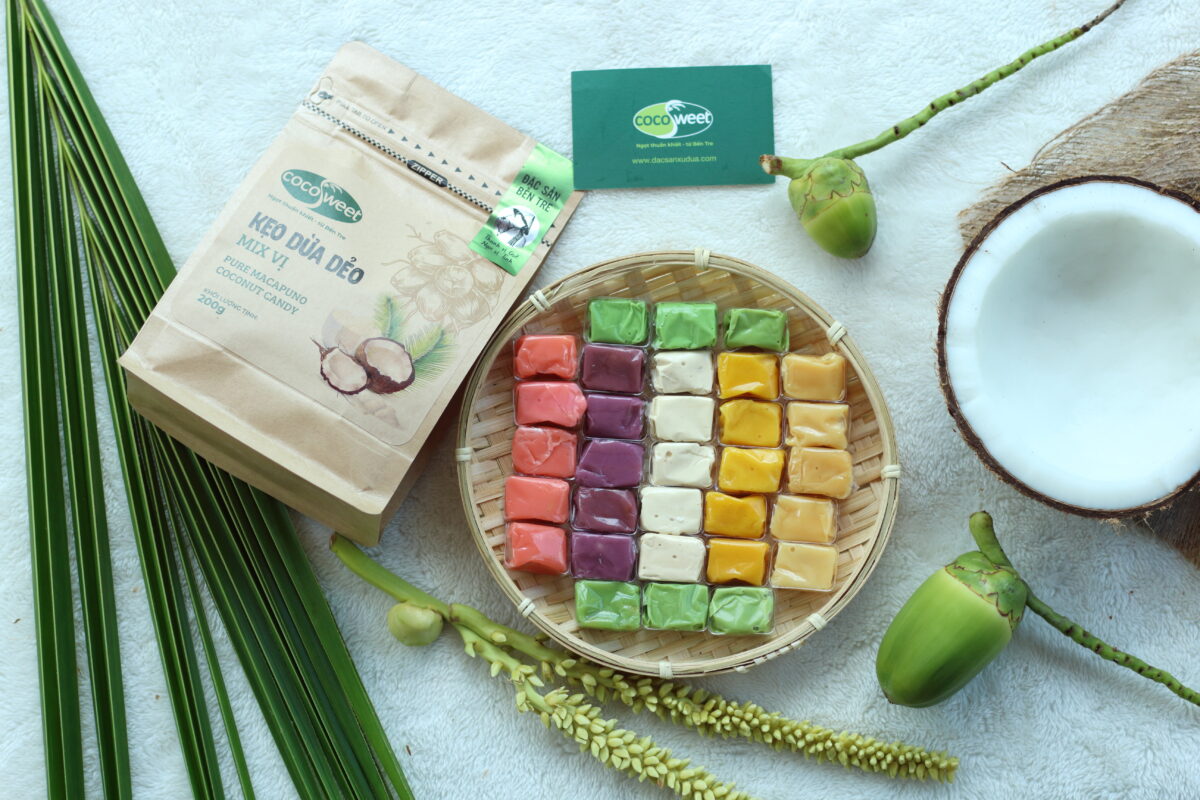 Kẹo Dừa Dẻo Mix Vị Túi 200G - Đặc Sản Xứ Dừa - Cocosweet